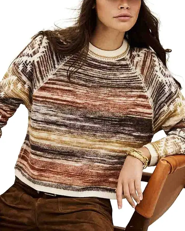 Ba&sh Clodie Cropped Sweater - Multicolor