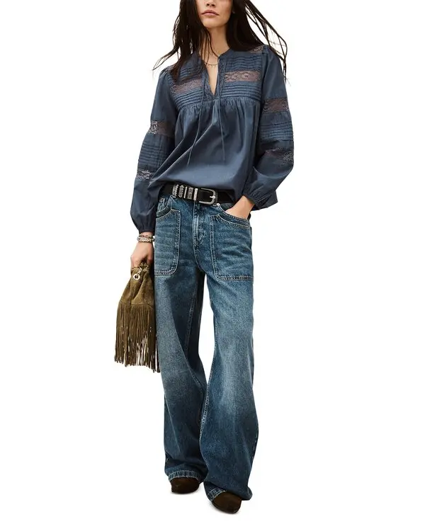 Ba&sh Nami Blouse - Blue