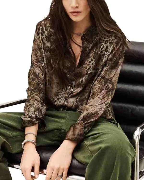 Ba&sh Cornelia Blouse - Khaki
