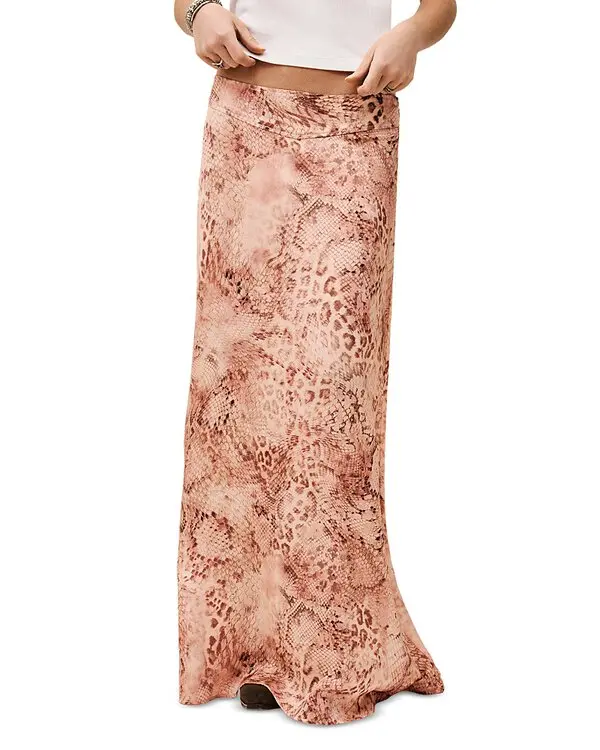 Ba&sh Ciria Printed Maxi Skirt - Pink