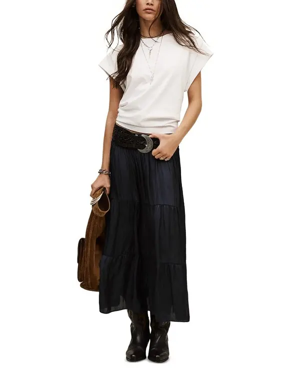 Ba&sh Camyla Midi Skirt - Ink