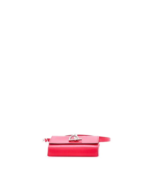 Hermès Chaine D'ancre Compact Wallet On Strap Chevre Chamkila - Pink