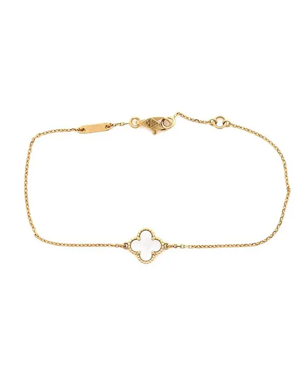 VAN CLEEF & ARPELS Sweet Alhambra Bracelet 18k And Mother Of Pearl - Gold
