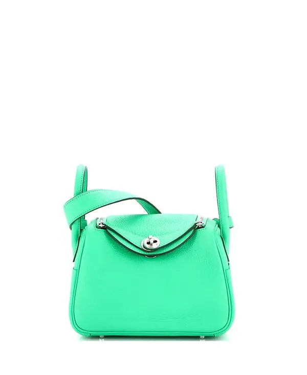 HERMES Lindy Bag Clemence - Green