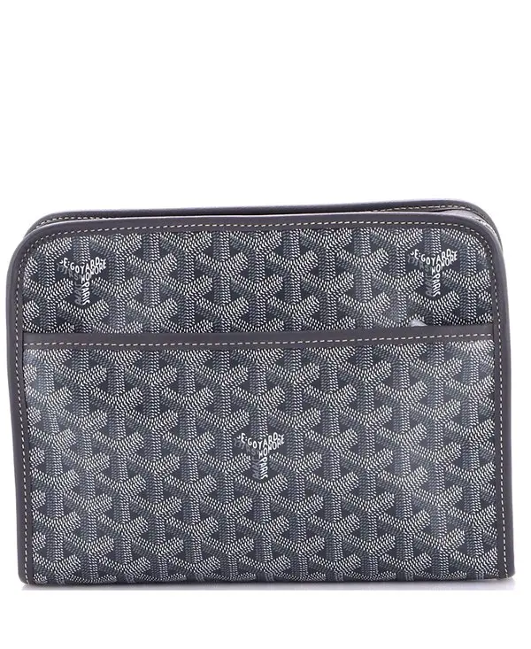 Goyard Mm Jouvence Toiletry Pouch Coated Canvas - Gray