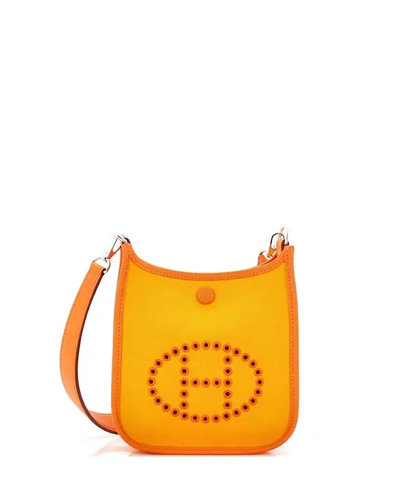 Hermès Tpm Neo Evelyne Bag Toile And Leather - Orange