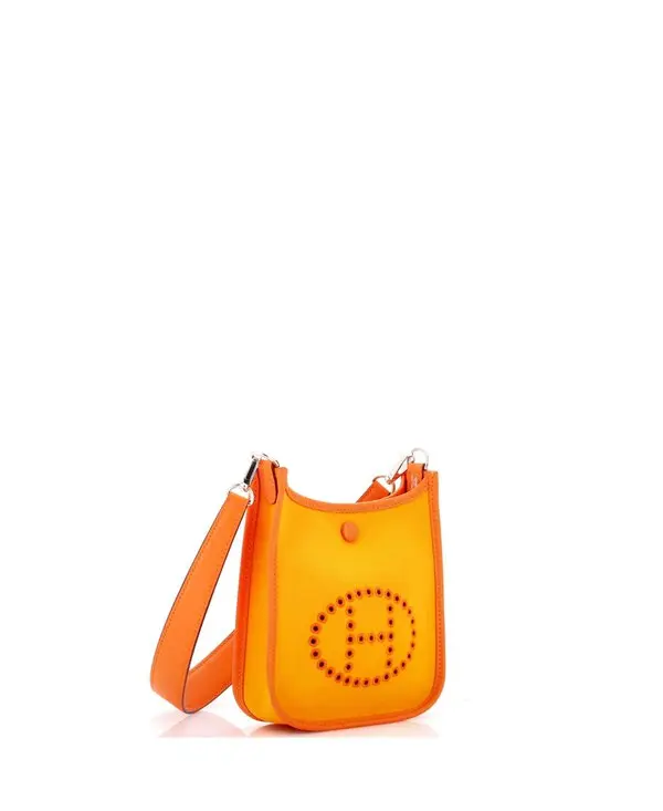 Hermès Tpm Neo Evelyne Bag Toile And Leather - Orange