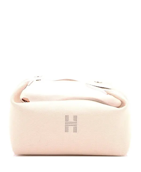 Hermès Pm Bride-a-brac Travel Case Toile - Neutral