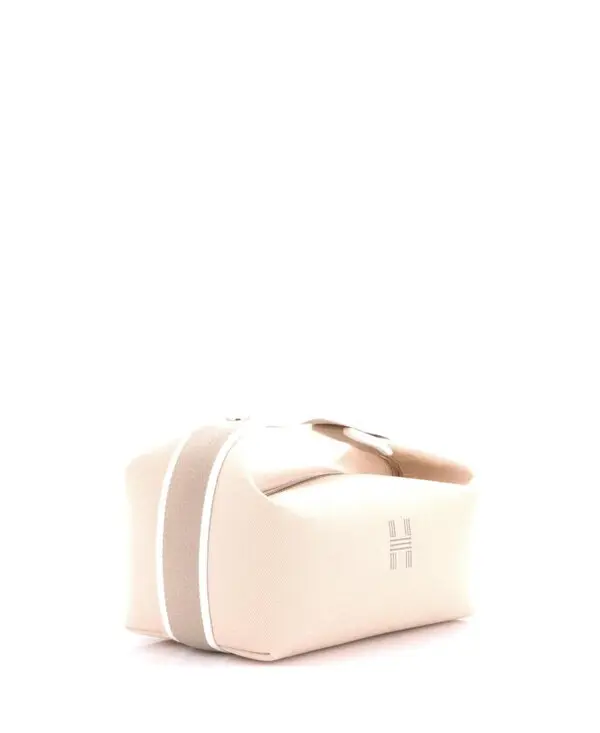 Hermès Pm Bride-a-brac Travel Case Toile - Neutral