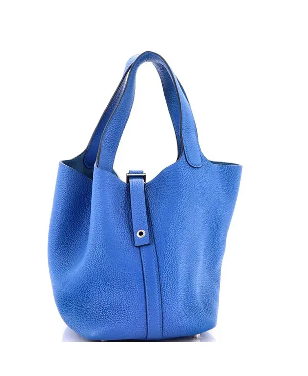 HERMES Pm Picotin Lock Bag Maurice - Blue