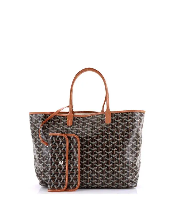 Goyard Pm Saint Louis Tote Coated Canvas - Brown