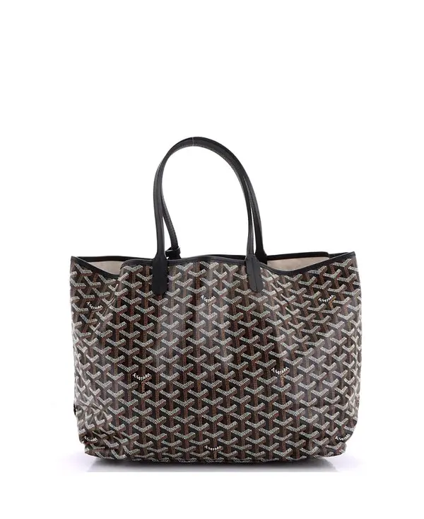Goyard Pm Saint Louis Tote Coated Canvas - Black