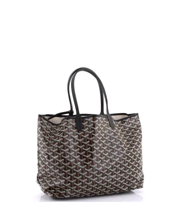 Goyard Pm Saint Louis Tote Coated Canvas - Black