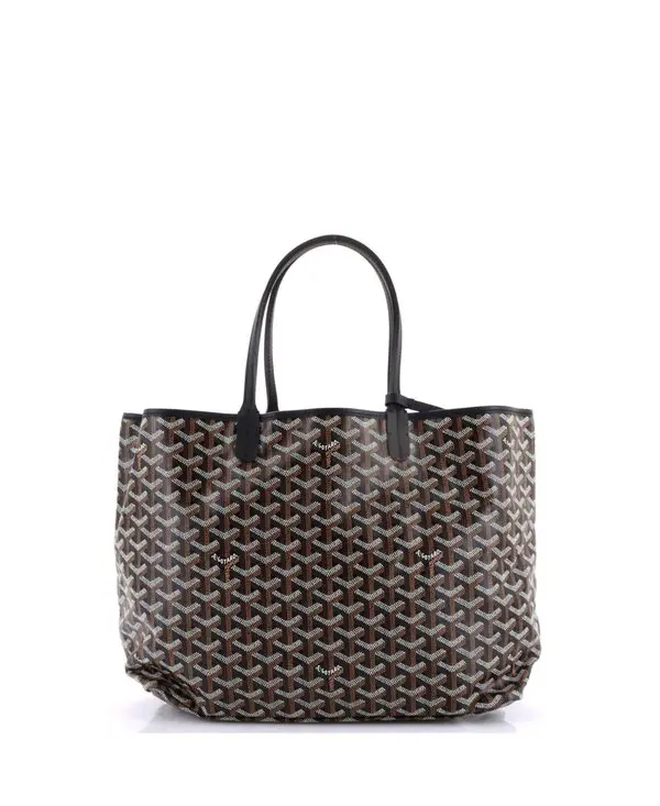 Goyard Pm Saint Louis Tote Coated Canvas - Black