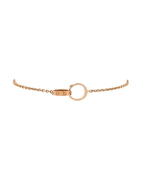 CARTIER Love Interlocking Bracelet 18k Rose Gold - Pink