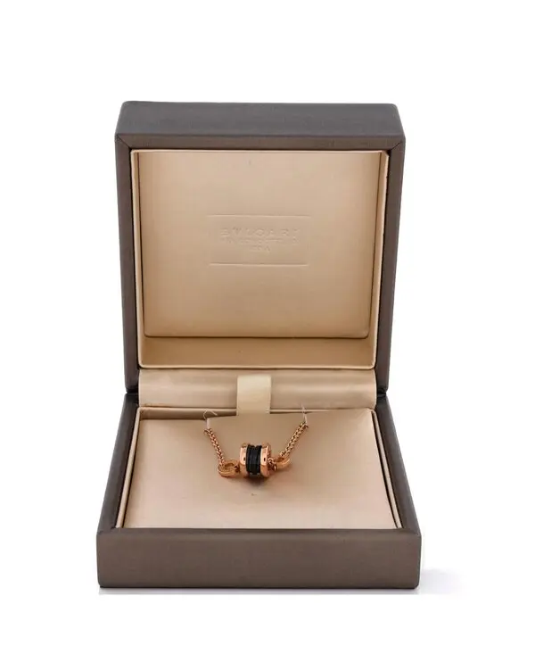 BVLGARI B.zero1 Soft Bracelet 18k Rose Gold With Ceramic