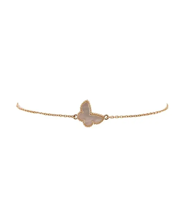VAN CLEEF & ARPELS Sweet Alhambra Butterfly Bracelet 18k And Mother Of Pearl - Gold