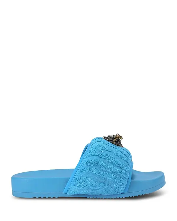 Kurt Geiger Eagle Puff Slide Sandal - Medium Blue