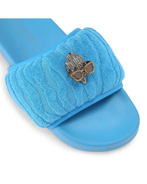 Kurt Geiger Eagle Puff Slide Sandal - Medium Blue