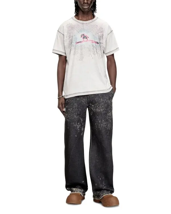 DIESEL® Sequin Graphic Crewneck T-shirt