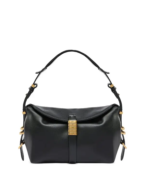 Pinko Saddle Horizontal Mini Leather Shoulder Bag