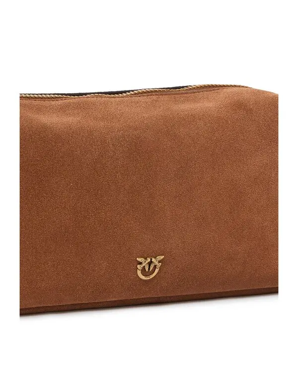 Pinko Horizontal Suede Shoulder Bag - Lq