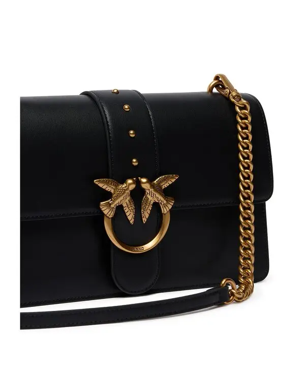 Pinko Love One Classic Leather Crossbody - Zq