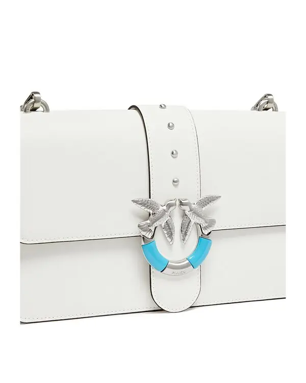 Pinko Love One Classic Leather Crossbody - Ze
