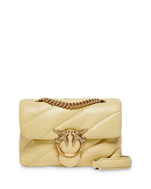 Pinko Love Puff Mini Leather Convertible Crossbody - Cq