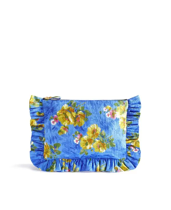 La DoubleJ Printed Hand Pochette - Riptide Light Blue