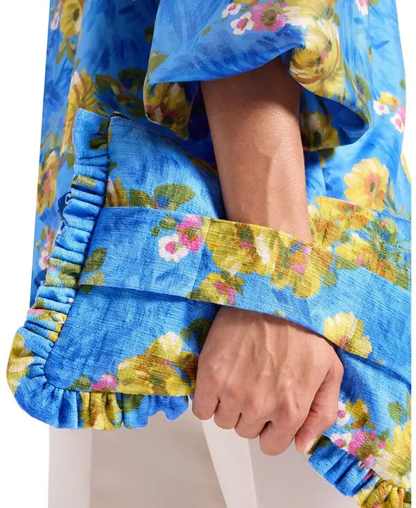 La DoubleJ Printed Hand Pochette - Riptide Light Blue