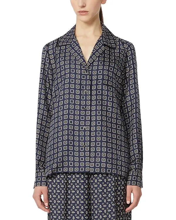 Max Mara Disco Silk Shirt - Ultramarine