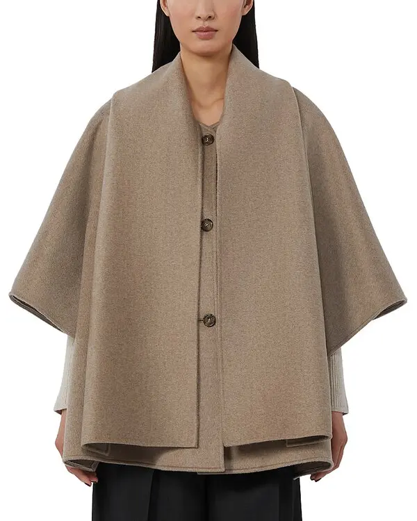 Max Mara Mxablasone Cape - Tawny Bronze Brown