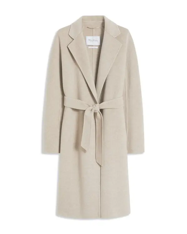 Max Mara Aceri Cashmere Wrap Coat - Sand