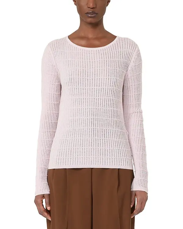 Max Mara Mstpedone Boat Neck Sweater - Pink
