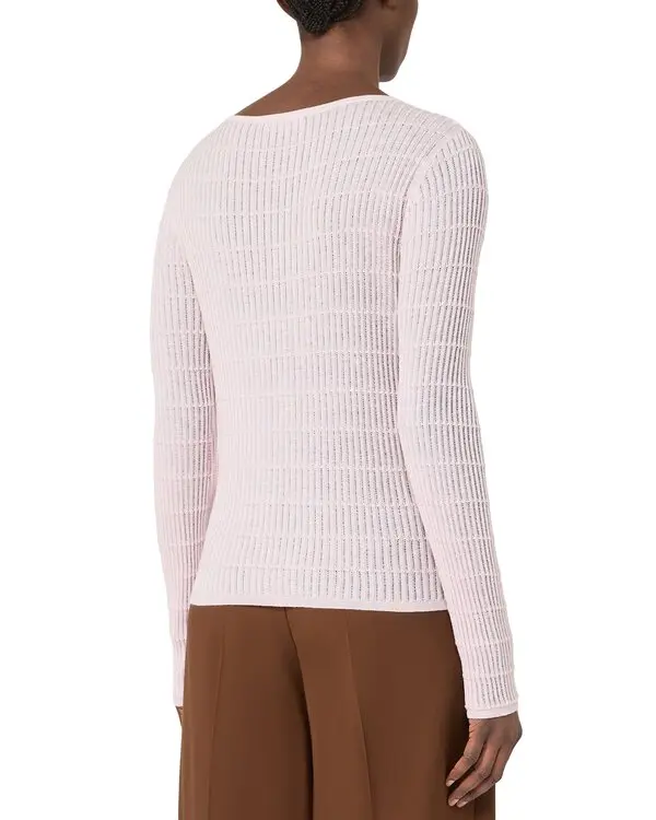 Max Mara Mstpedone Boat Neck Sweater - Pink