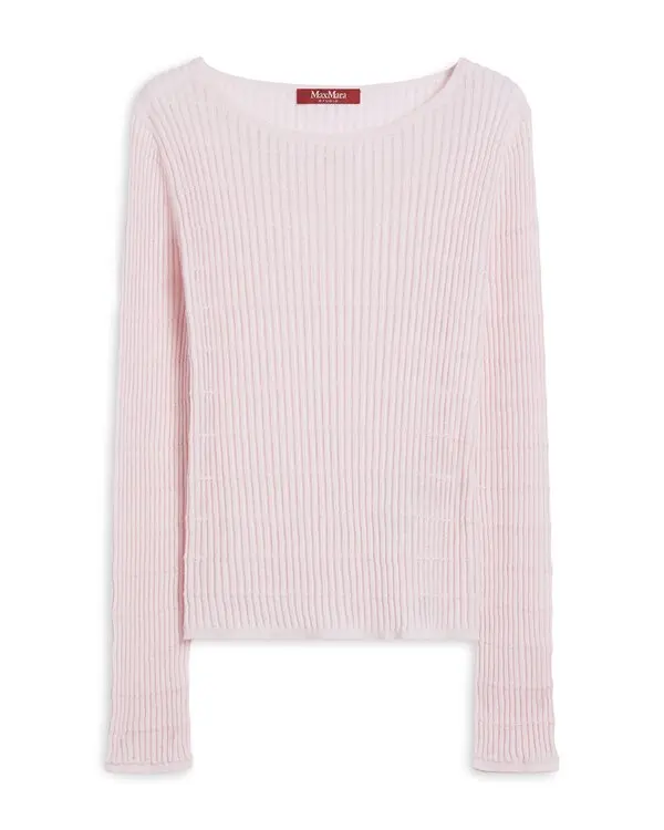 Max Mara Mstpedone Boat Neck Sweater - Pink