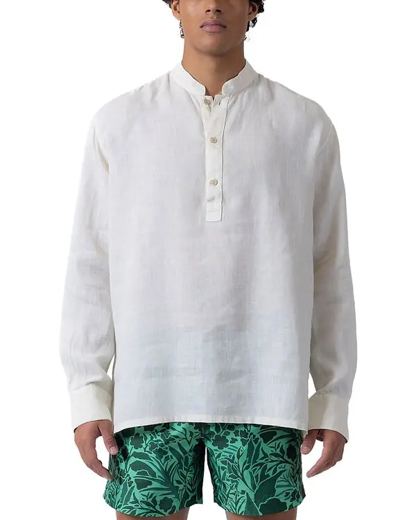 PRINCE & BOND Edward Linen Shirt - Off White