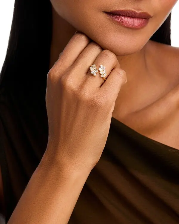 Bloomingdale'S 18k Yellow Diamond Bypass Ring 1.27 Tcw