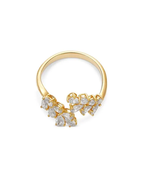 Bloomingdale'S 18k Yellow Diamond Bypass Ring 1.27 Tcw