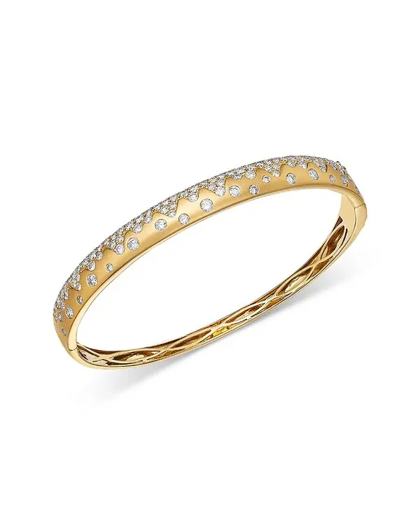 Bloomingdale'S Diamond Scatter Bangle Bracelet In 14k Yellow 2.5 Tcw - Gold