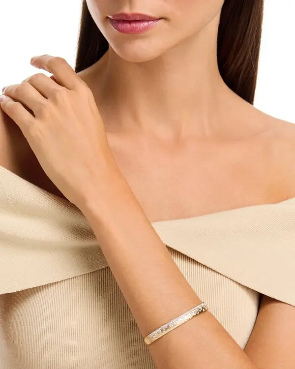 Bloomingdale'S 14k Yellow Diamond Bangle Bracelet