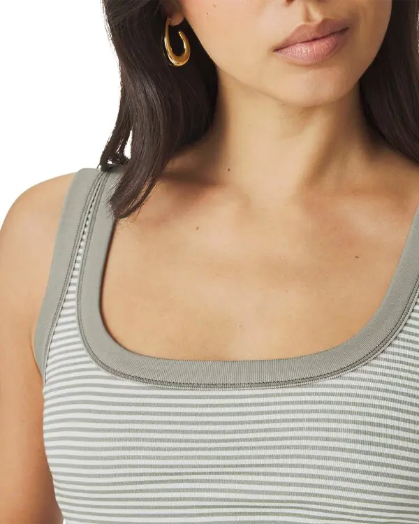 Splendid Josie Stripe Tank Top - Eucalyptus