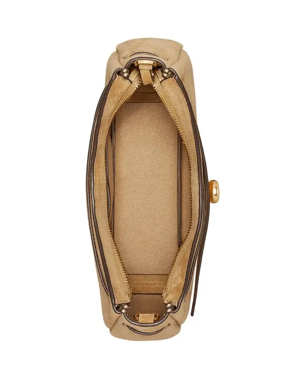Tory Burch Romy Suede Crossbody Bag - Butter
