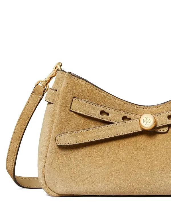 Tory Burch Romy Suede Crossbody Bag - Butter