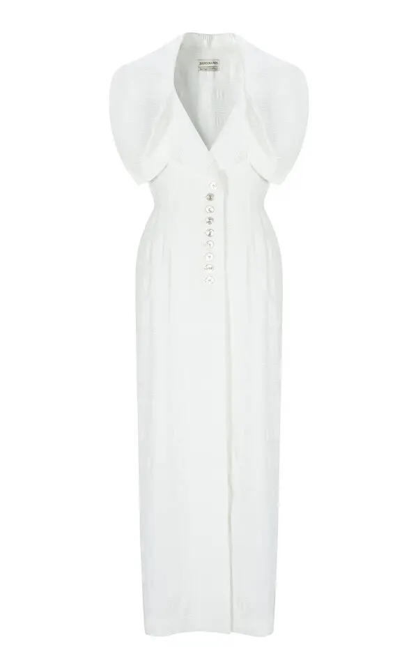 JULYCOLUMN Kiwa Button-up Maxi Dress