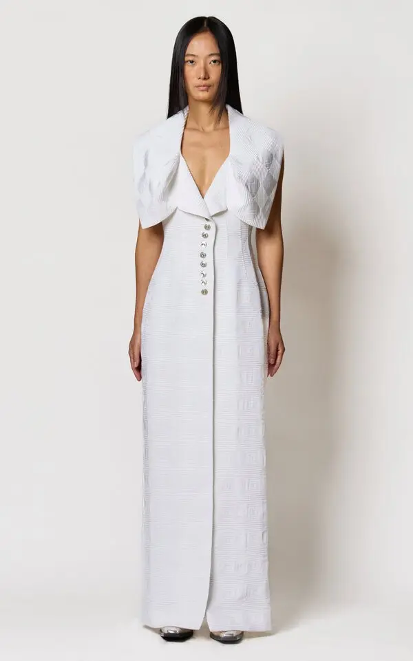 JULYCOLUMN Kiwa Button-up Maxi Dress