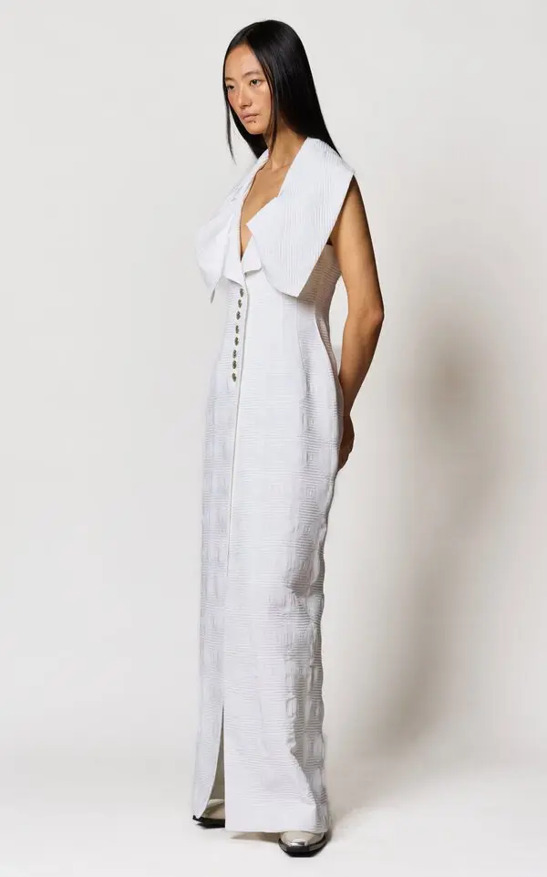JULYCOLUMN Kiwa Button-up Maxi Dress