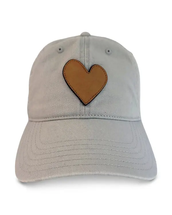 KERRI ROSENTHAL Imperfect Heart Chenille Baseball Cap - Grey/camel