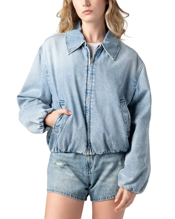 Blanknyc Denim Bomber Jacket